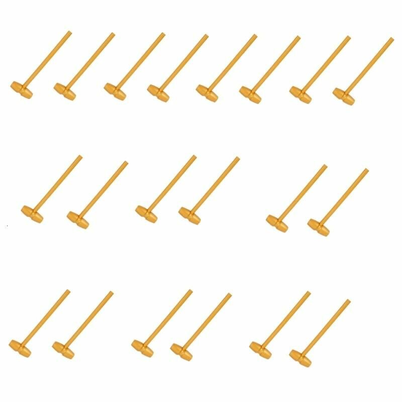 20 деревянных молотков, - золотой мини-молоток