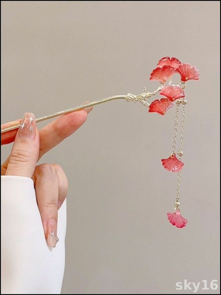 Винтажная китайская шпилька элегантный аксессуар в стиле "гофэн" Новое прочтение традиций + светящиеся элементы