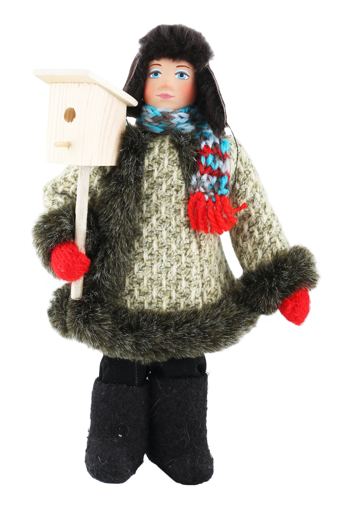 Кукла " Мальчик со скворечником ", автор Г. Масленникова, фарфор