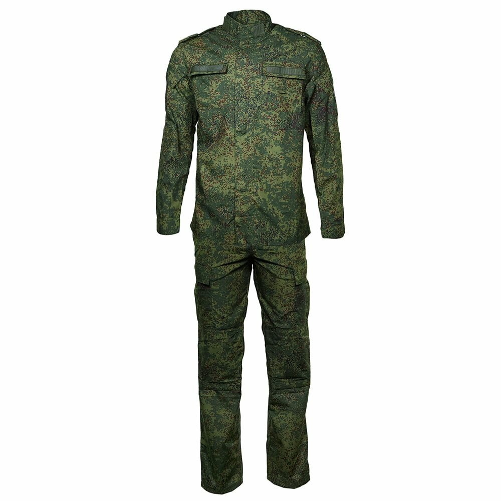 Костюм (форма одежды) облегченный летний армейский военный полевой вкбо (вкпо) ВС РФ. Камуфляж зеленая цифра (пиксель), ткань вискоза