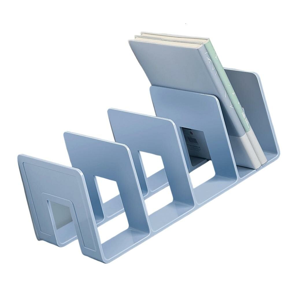 Акриловый зажим для книг с 4 отделениями, Синий