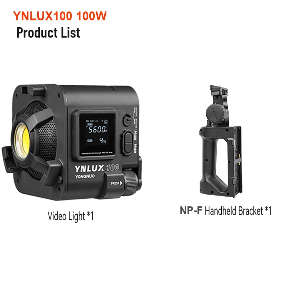 Yongnuo YNLUX100 100W Видеолампа, Kit-2