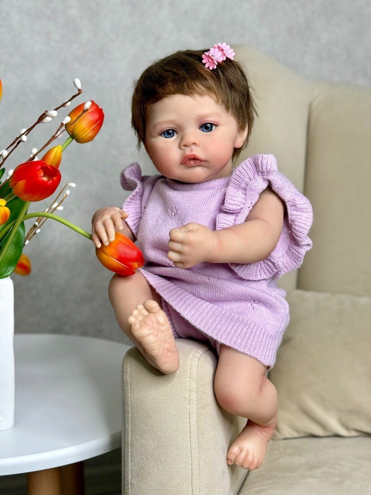 Кукла Реборн мягконабивная 46см (FA-537)