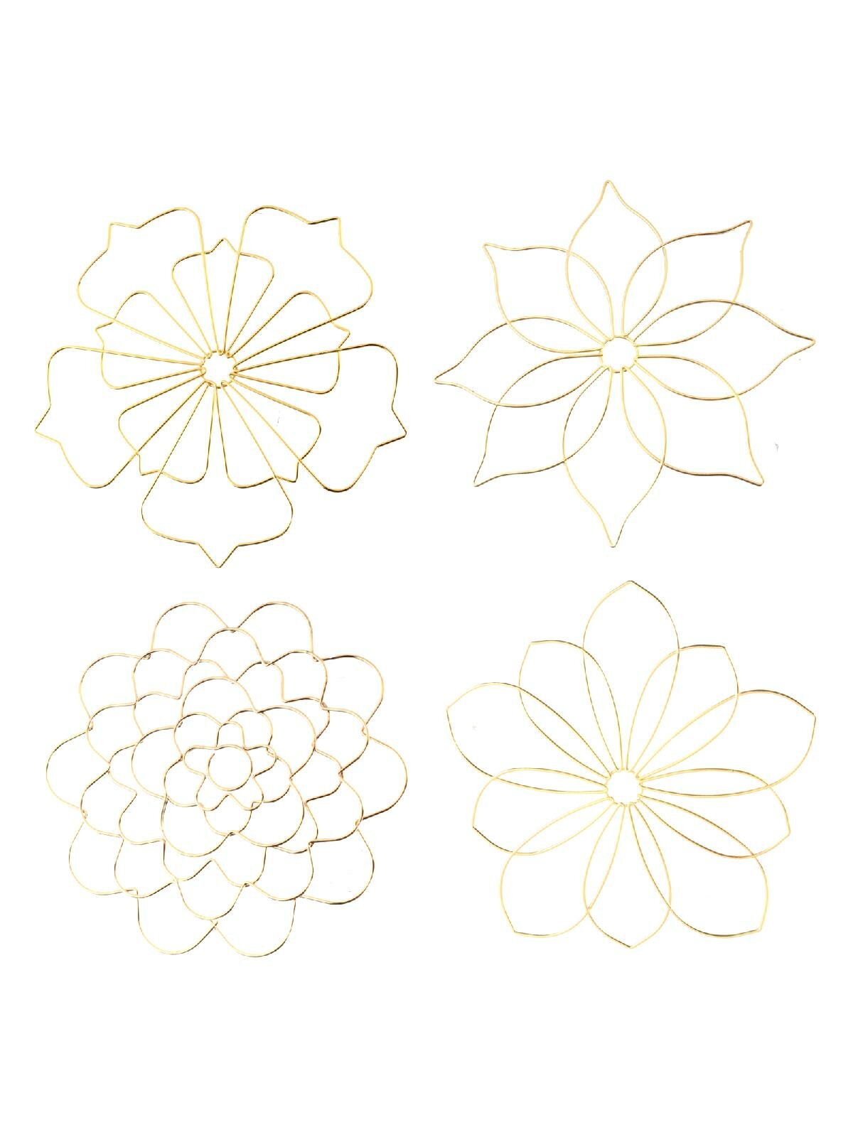 4 шт. Стальная сетка для цветов, удобные держатели для цветочных композиций для ваз