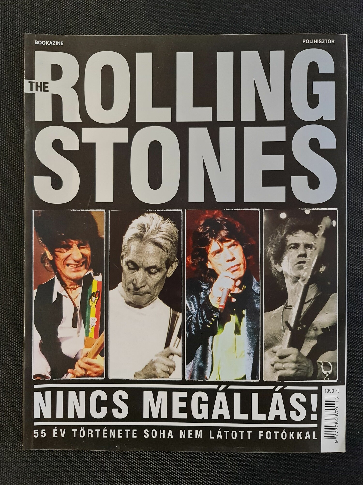Книга альбом журнал Bookazine Rolling Stones (Nincs megallas) - Нет остановки! 55 лет истории (редкие фотографии), Коллекционное издание на венгерском языке, 2013 г.