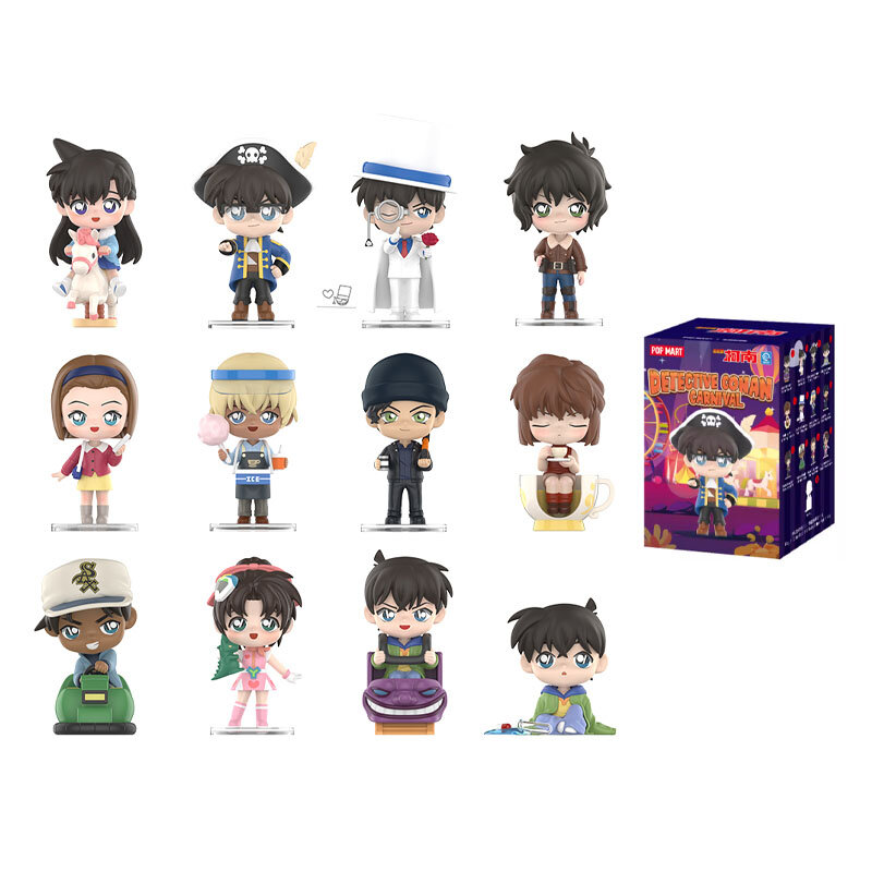 Мистери-бокс унисекс POP MART Detective Conan Case Solved / Kaito Kid Collection Summer Amusement Park Creative Mystery Box, Single Mystery Box (Random Pick)