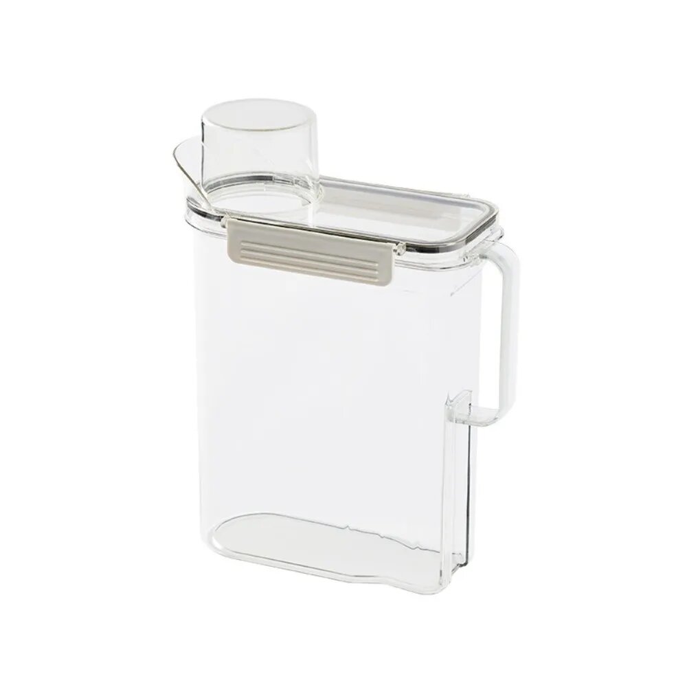 Прозрачный пластиковый дозатор для стирального порошка 3л