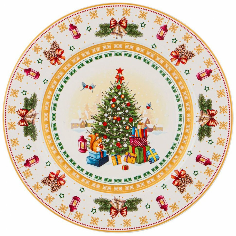 Тарелка 27 см 1 шт LEFARD "с новым годом! /ёлка" / 225707