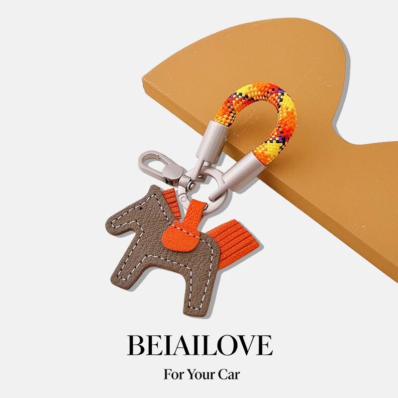 Тканый брелок для ключей, простой, креативный, персонализированный, новый стиль, изысканный женский брелок-кольцо,