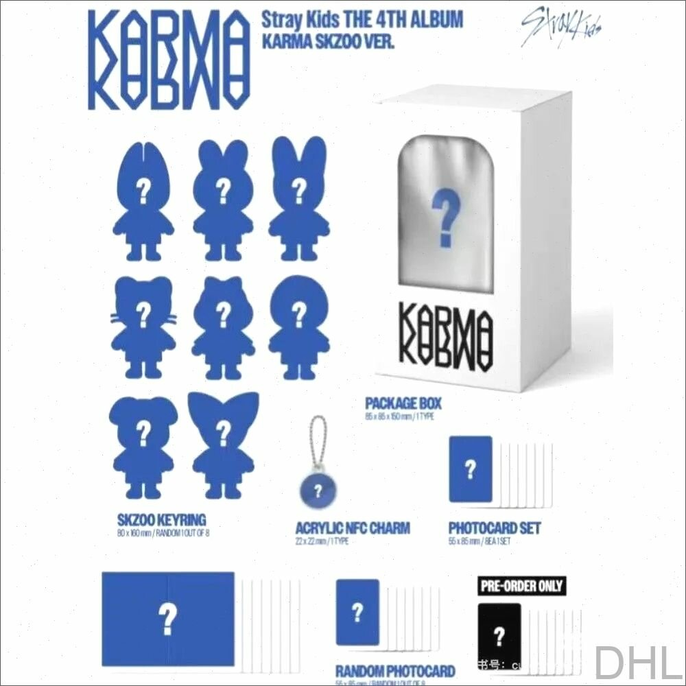 Плюшевая игрушка Stray Kids KARMA версия SKZOO, набор в подарочной коробке
