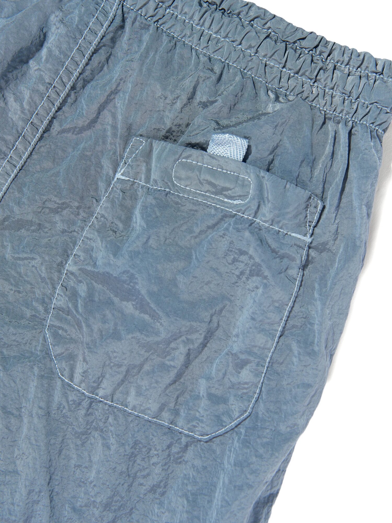 Шорты для плавания Stone Island Logo-patch swim shorts, размер 6 лет, синий — фото 1