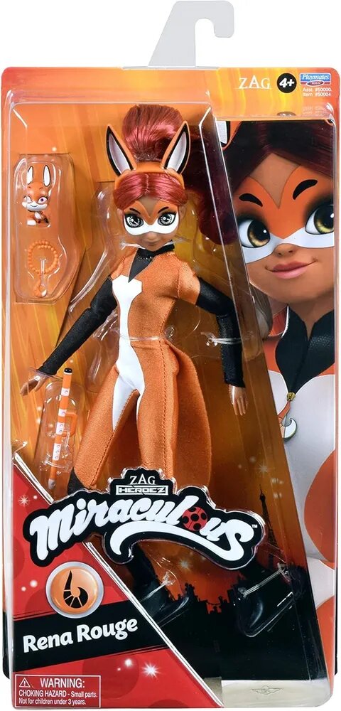 Кукла "Леди Баг и Супер-Кот" Рина Руж с аксессуарами 27 см , Miraculous, 50004, Подарок на День защиты детей.