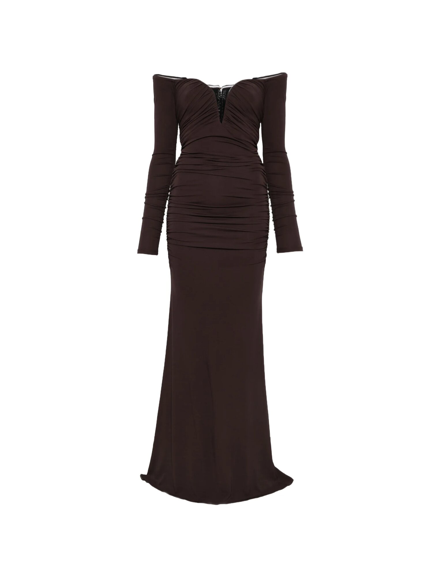 Платье Off-the-shoulder gathered maxi dress
