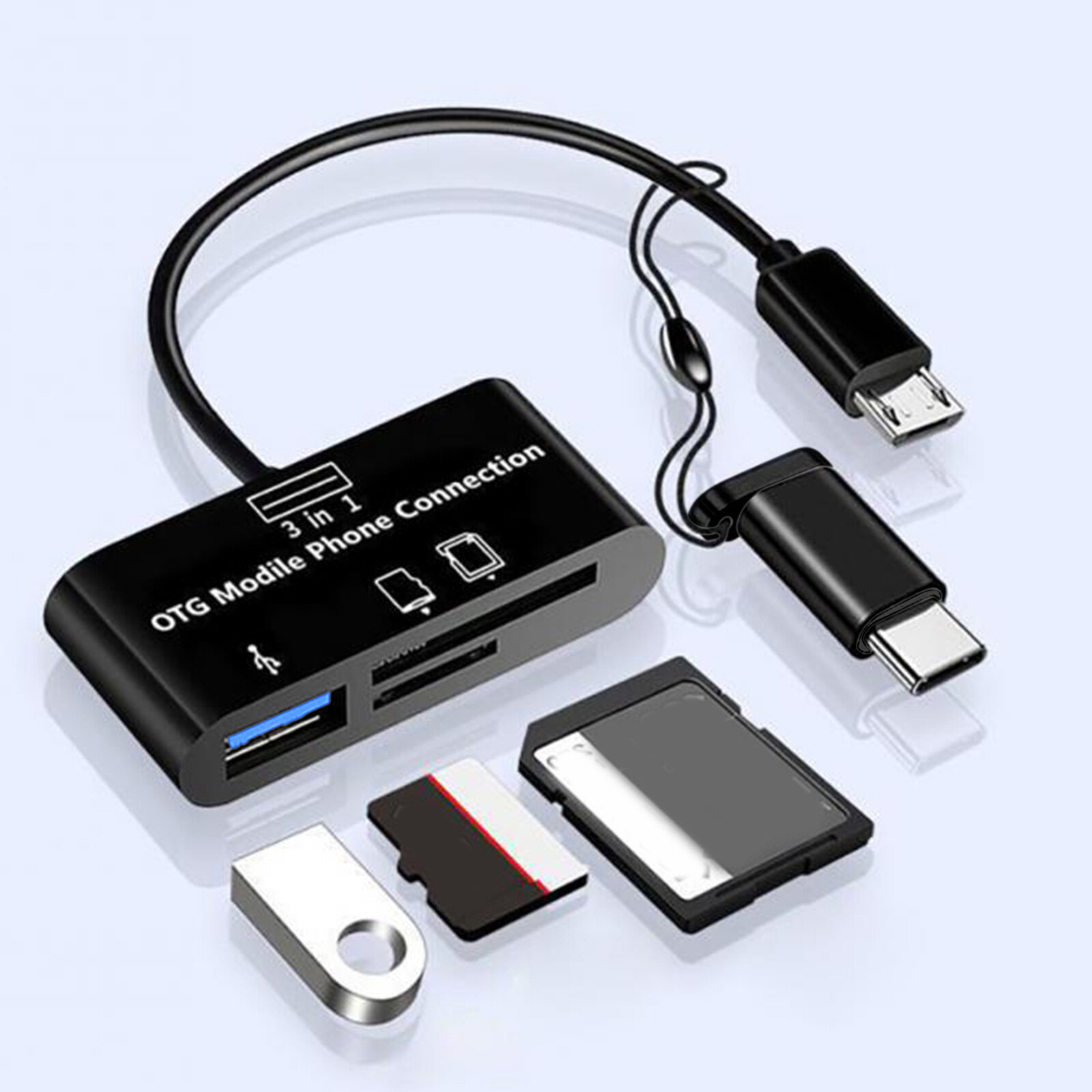 USB Type C Card Remere Carder Compact Flash Adapter для Micro — фото 1