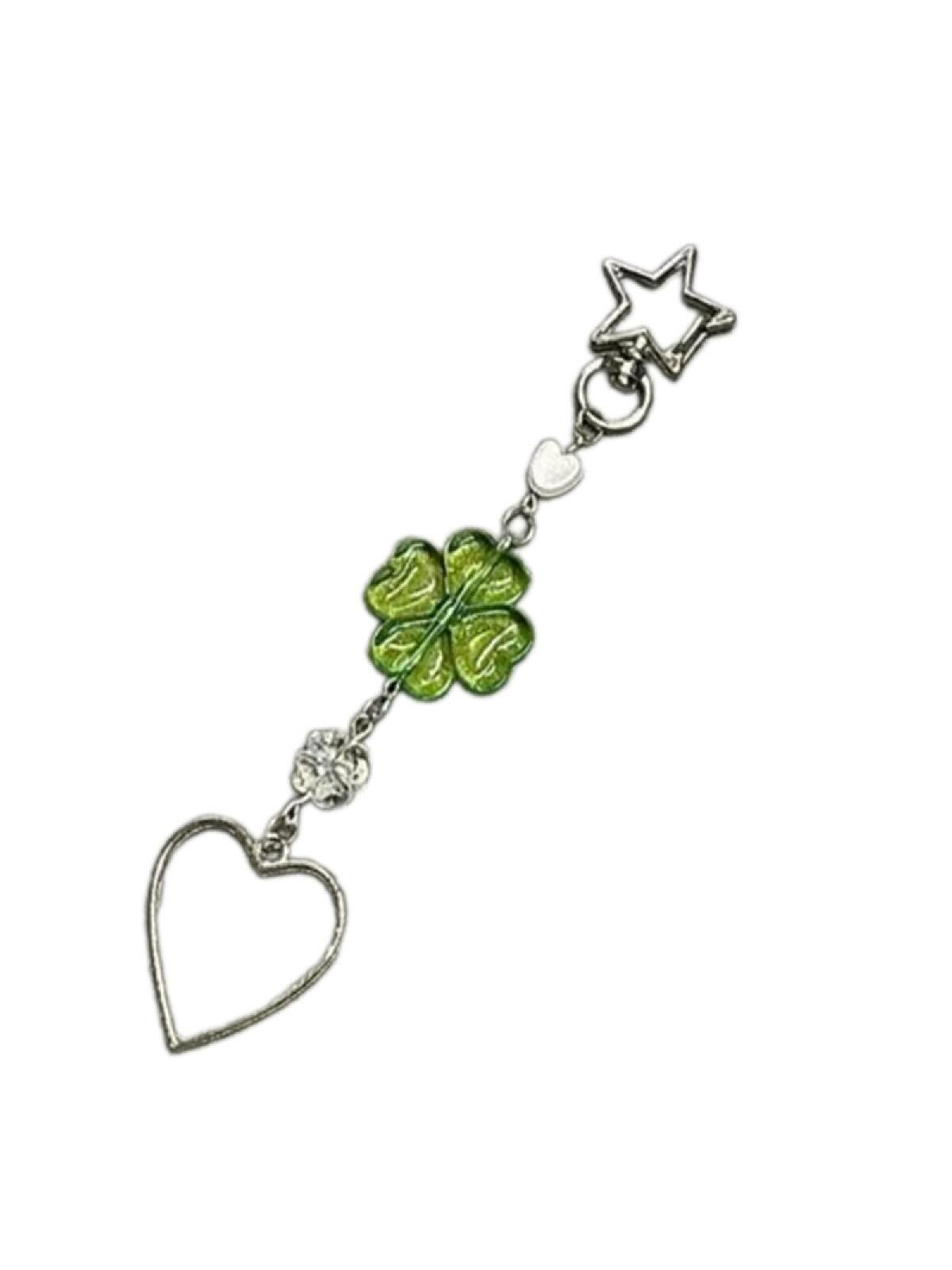 Ручной Работы Из Бисера Телефона Цепи Бантом Четырехлистный Клевер Сотовый Телефон Шарм Брелок