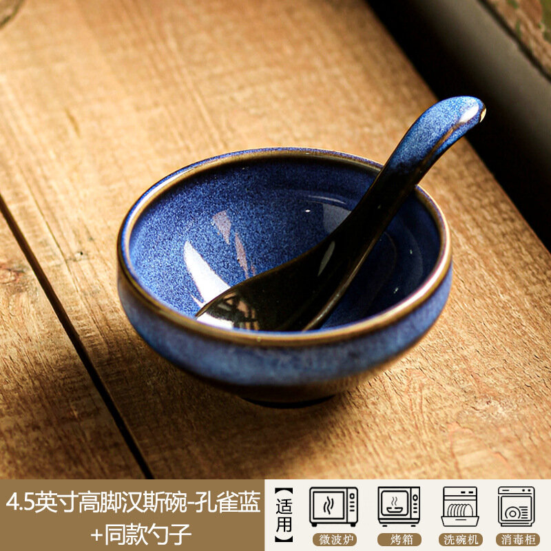 Керамическая высокая чаша для супа, маленькая чашка для овсянки, чаша для завтрака, десертная чаша, высококачественная личная чаша, рисовая чаша для дома