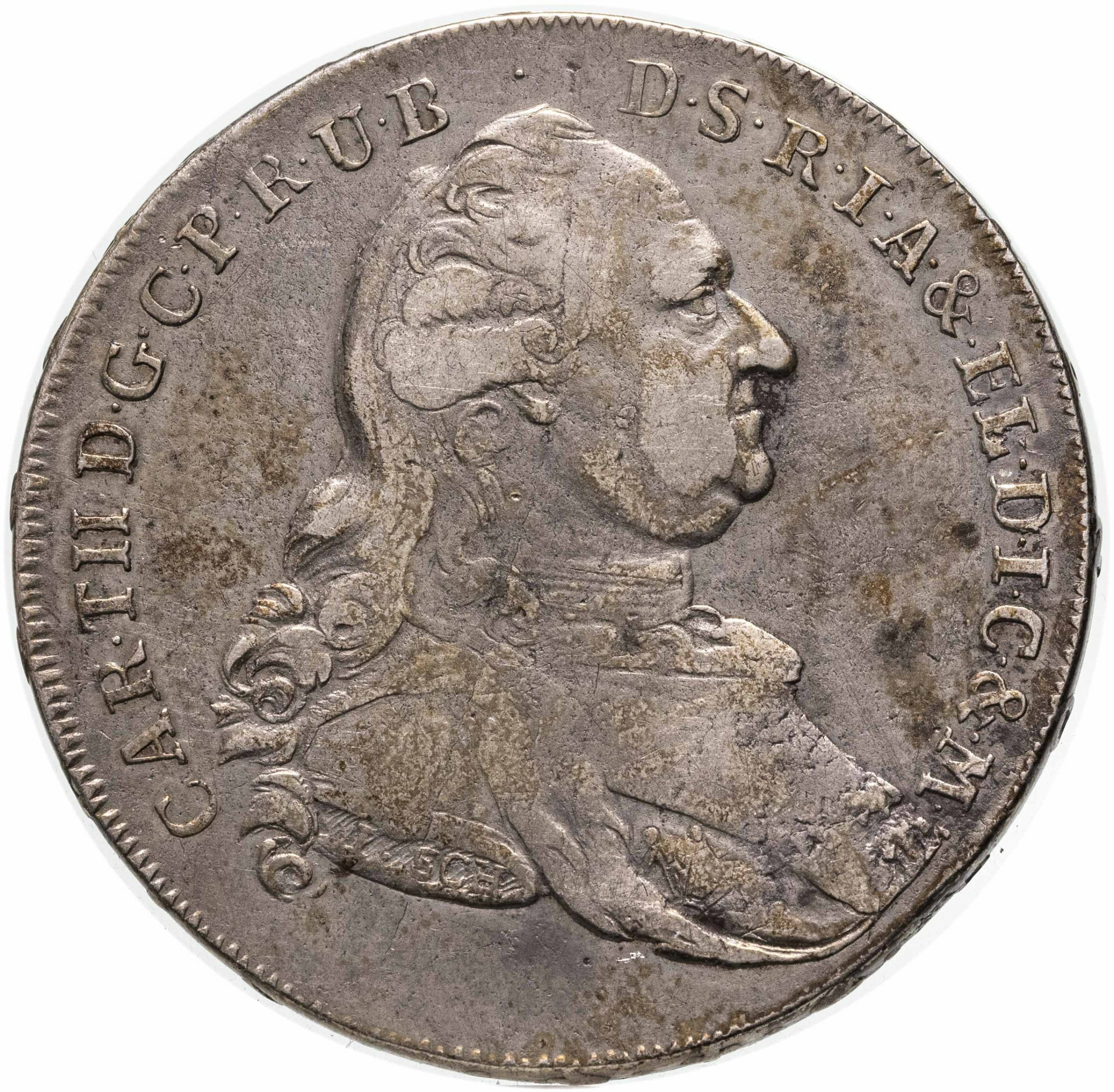Курфюшерство Бавария 1 талер 1792, Серебро, в сохранности VF
