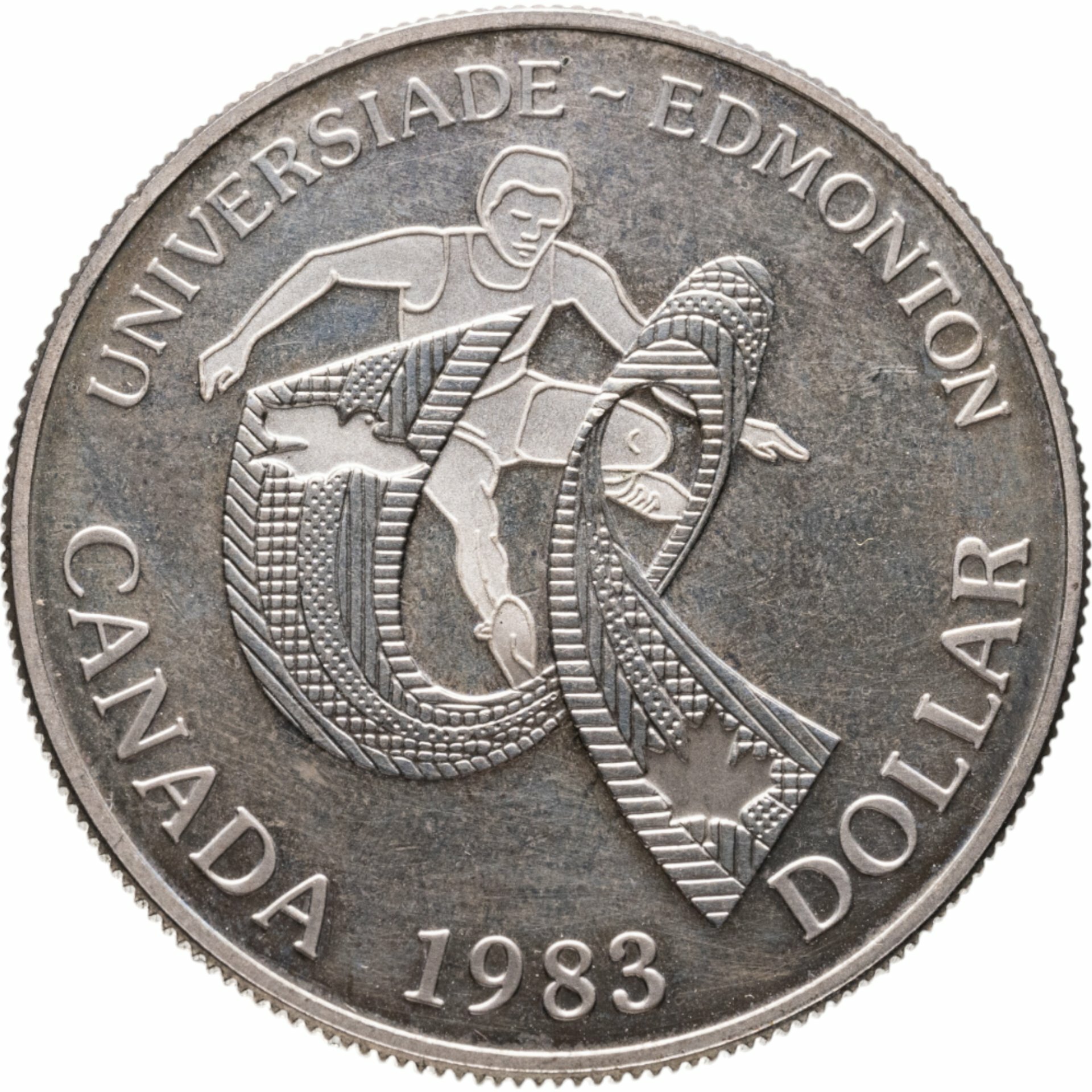 Канада 1 доллар dollar 1983 XII Универсиада в Эдмонтоне, Серебро 500, в сохранности Proof