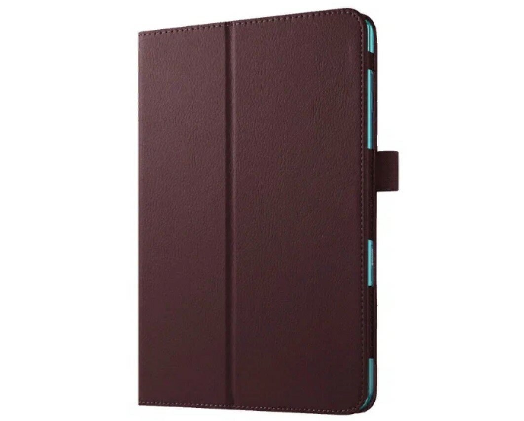 Чехол-обложка MyPads Eclissi di lusso для Samsung Galaxy Tab A 9.7 SM-T550/T555 из импортной кожи в коричневом цвете