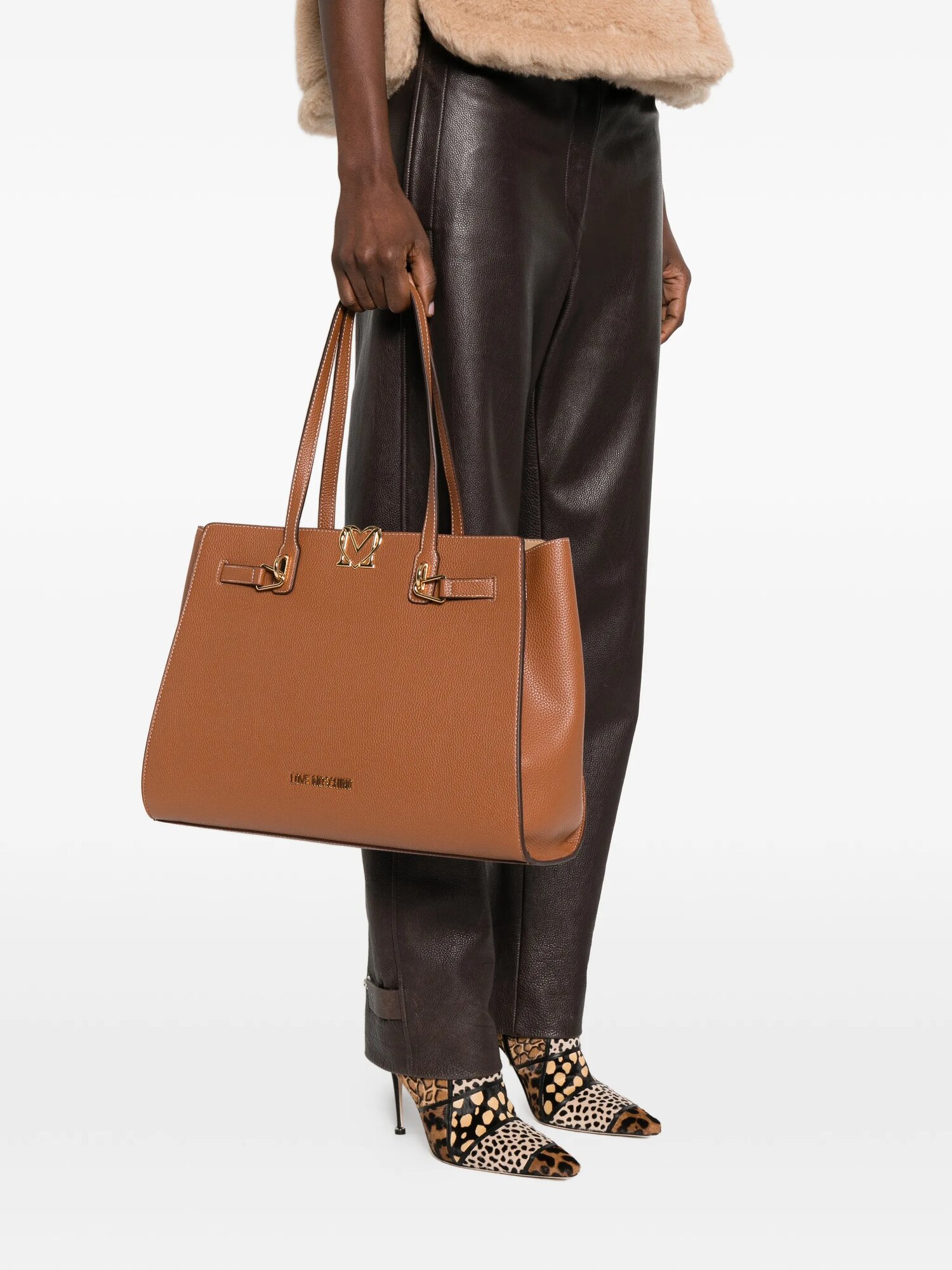 Сумка LOVE MOSCHINO, brown — фото 1