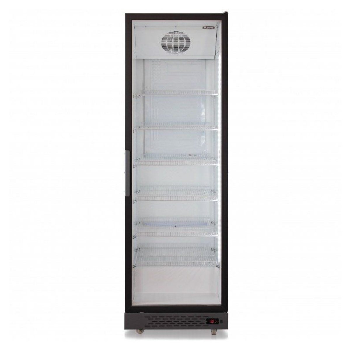 Холодильная шкаф-витрина Бирюса B-B660D черный/белый, однокамерная