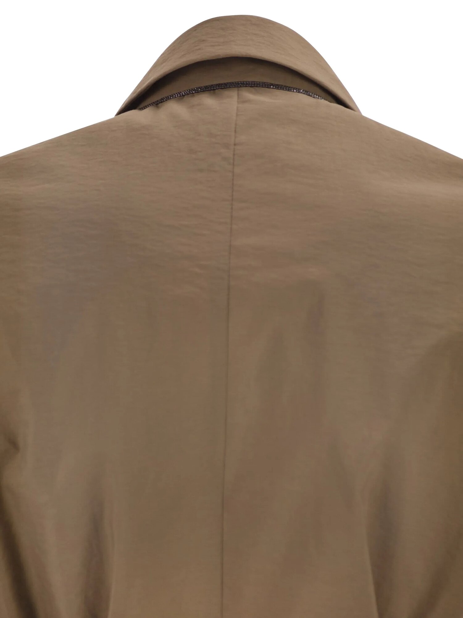 Пальто BRUNELLO CUCINELLI Belted waistcoat, размер 36, коричневый — фото 1