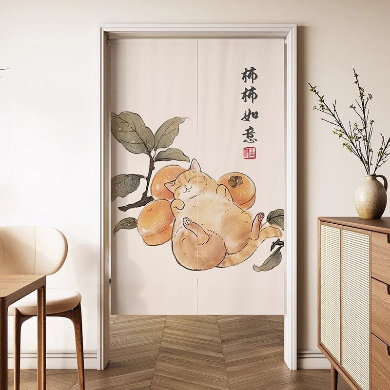 Новая китайская стильная дверная занавеска, перегородка, занавеска для чайной комнаты, занавеска для кабинета, домашняя кухня, спальня, подвесная занавеска, занавеска для ванной, блокирующая приватность