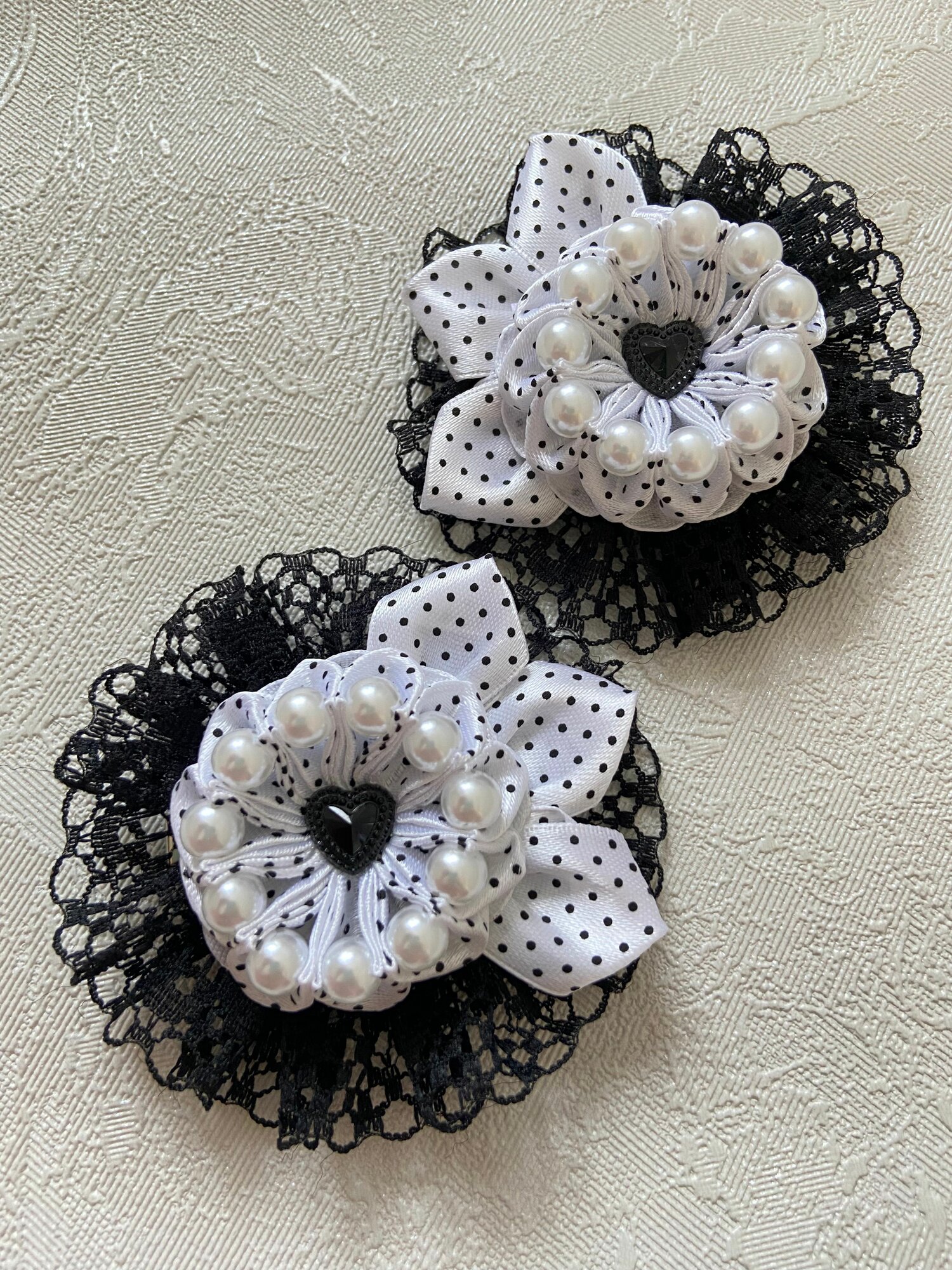 Бантики ручной работы для девочек, 2 шт, парные