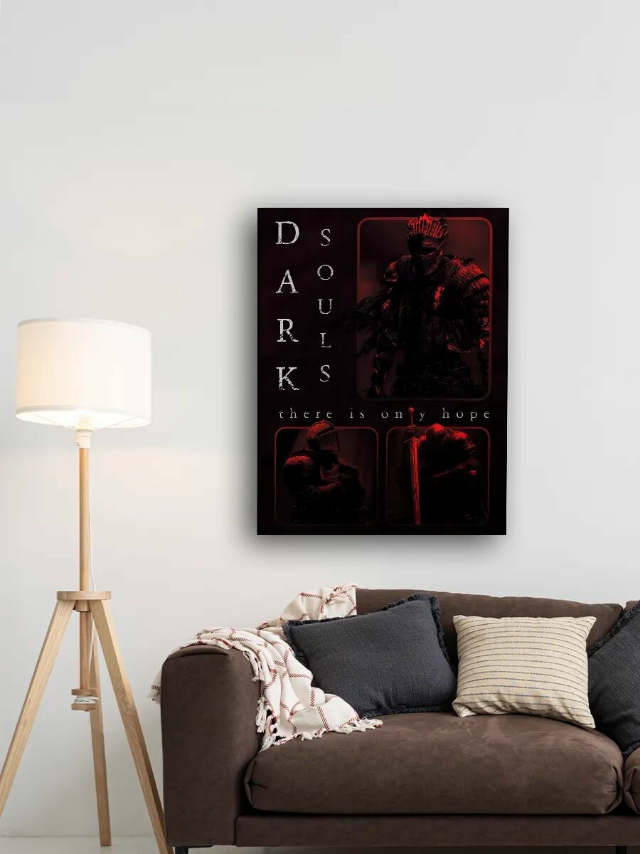 Постеры на стену для интерьера Dark Souls, , плакат 1шт, А3 размер. — фото 1