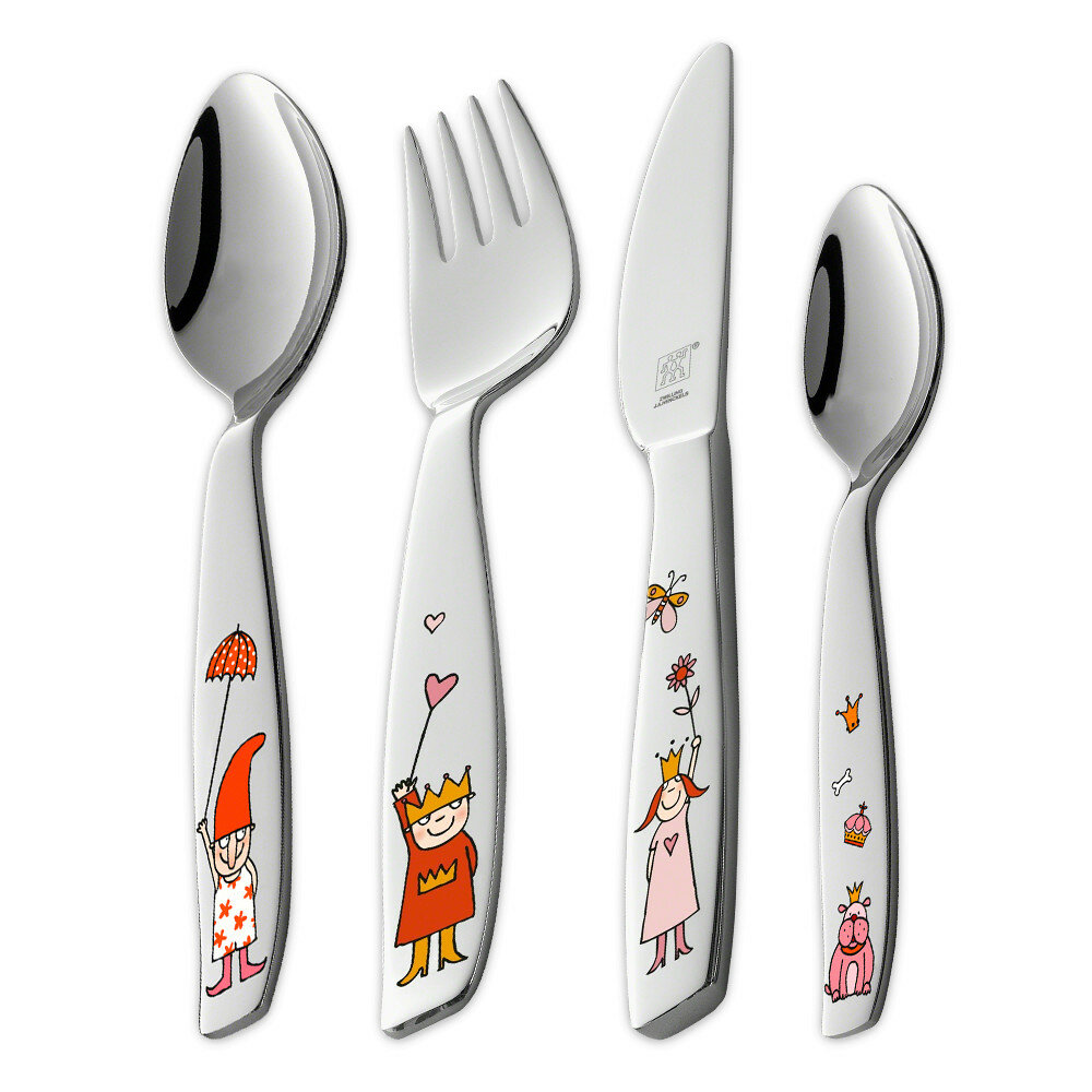 Набор из 4-х детских столовых приборов «Эмили», нержавеющая сталь 1026665