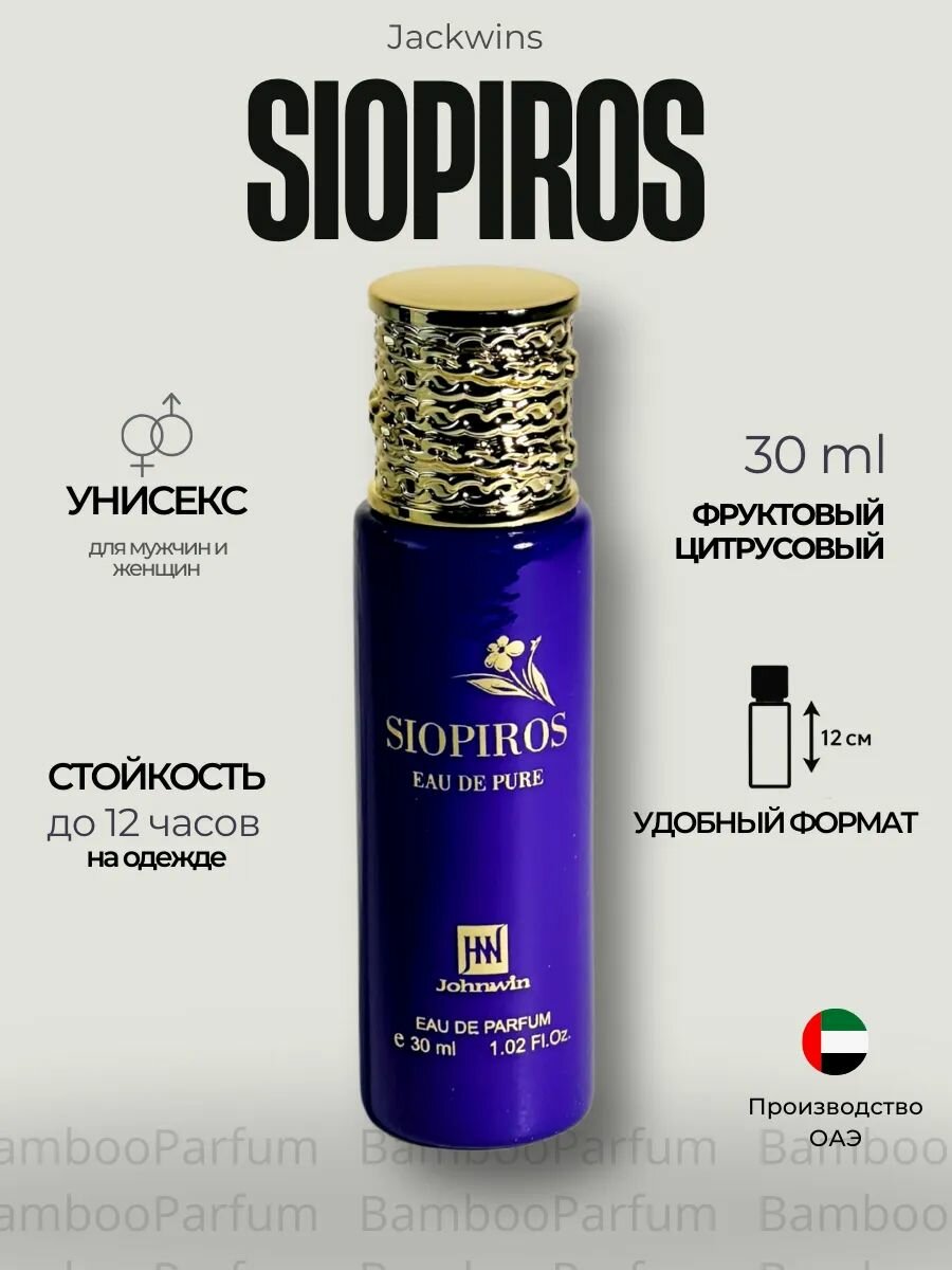 Духи арабские SIOPIROS по мотивам