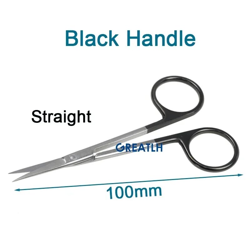 Офтальмологические ножницы GREATLH, Straight, Black