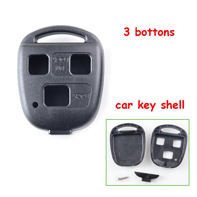 2 3-кнопочный корпус автомобильного ключа для Lexus RX300 ES300 LS400 GX460 для Toyota Corolla Land Cruiser YARIS CAMRY RAV4 key shell-3 buttons