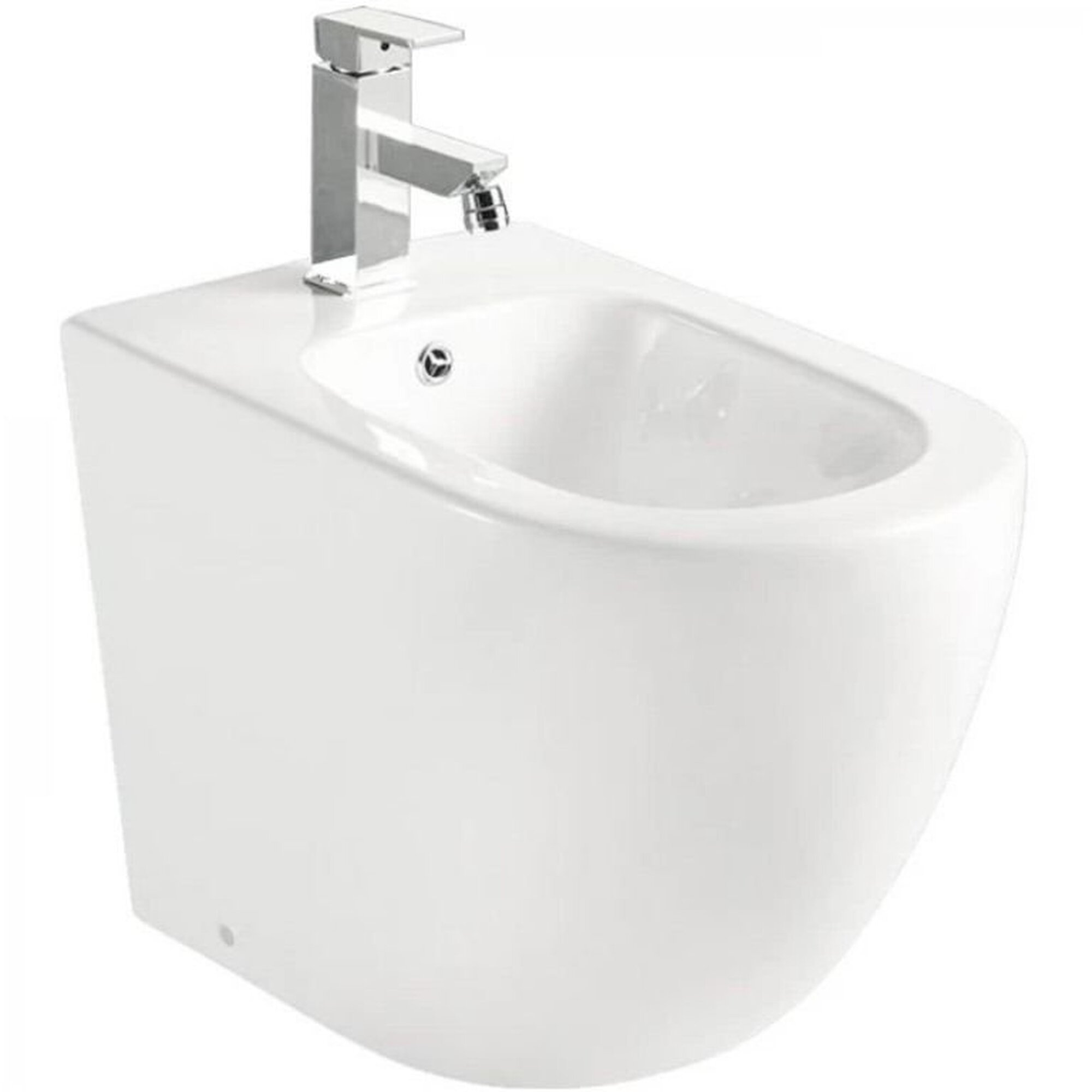 Биде BelBagno "Sfera-R" BB2141B, безободковое, белое, Италия
