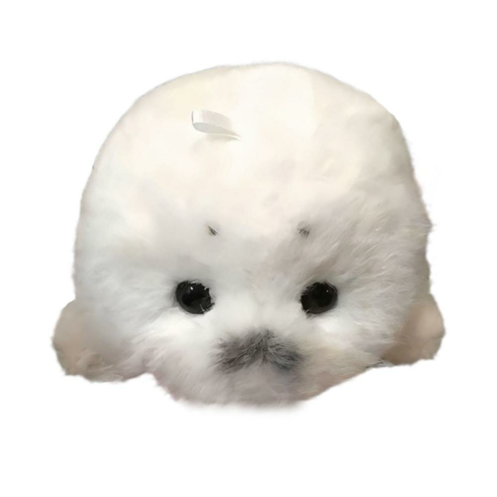 Милый плюшевый брелок в виде детеныша тюленя