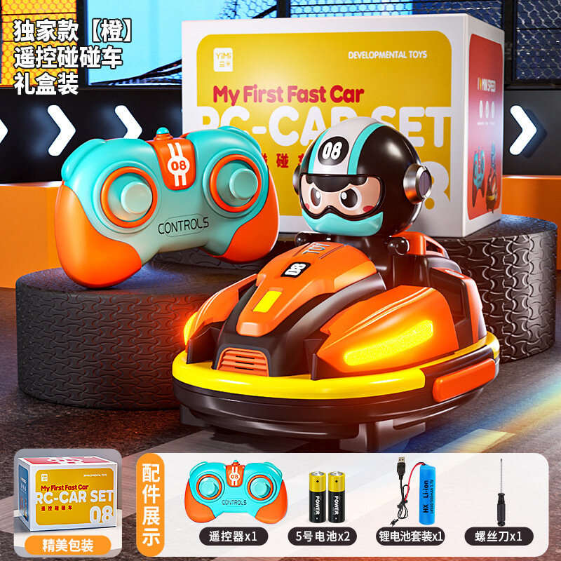 Детский электрический радиоуправляемый бамперный автомобиль, двойной боевой карт, интерактивный дрифт-карт для родителей и детей, внедорожный игрушечный автомобиль