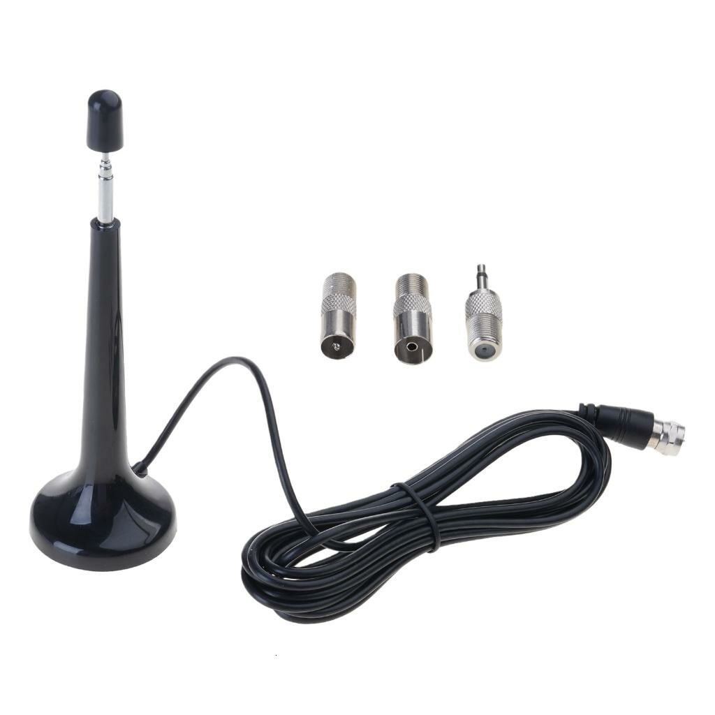 Телескопическая FM-антенна DAB с адаптерами, 75 Ом, С тремя адаптерами