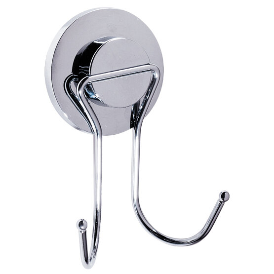 Крючок на вакуумной присоске двойной Tatkraft Wild Power, серебристый