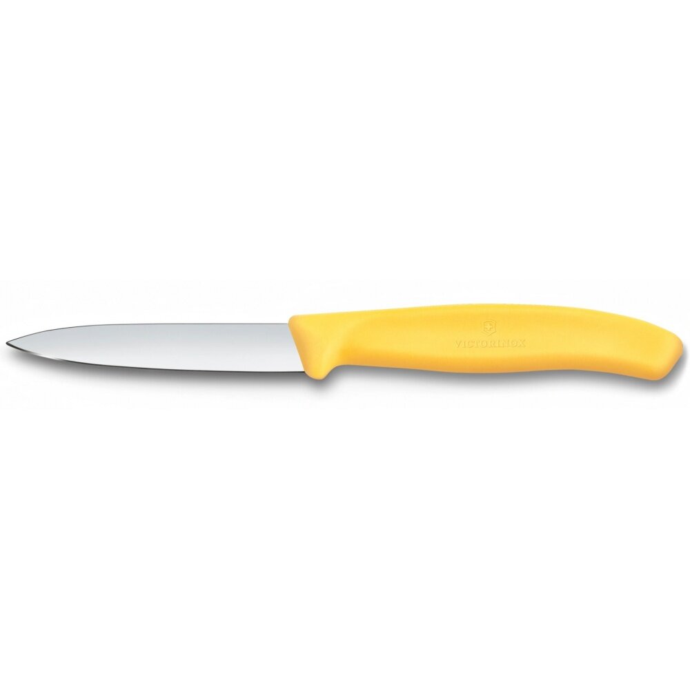 Victorinox Kitchen 6.7608. C1 Нож кухонный victorinox swiss classic, для чистки овощей и фруктов, 80мм, прямая заточка, желтый