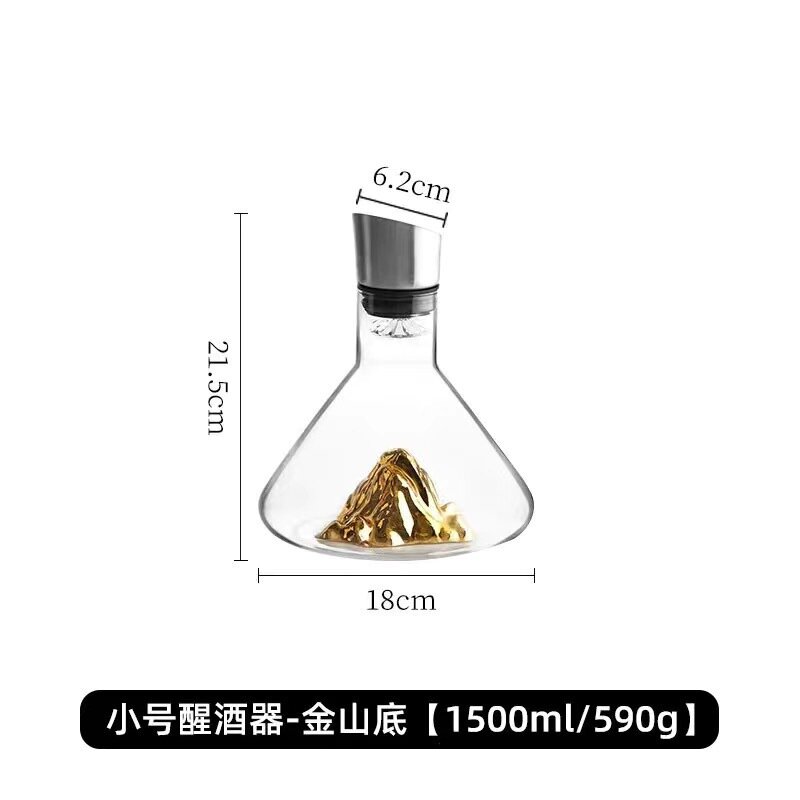 Европейский стильный прозрачный декантер-водопад для домашнего использования, с системой фильтрации, быстрым декантированием и дозатором для вина.