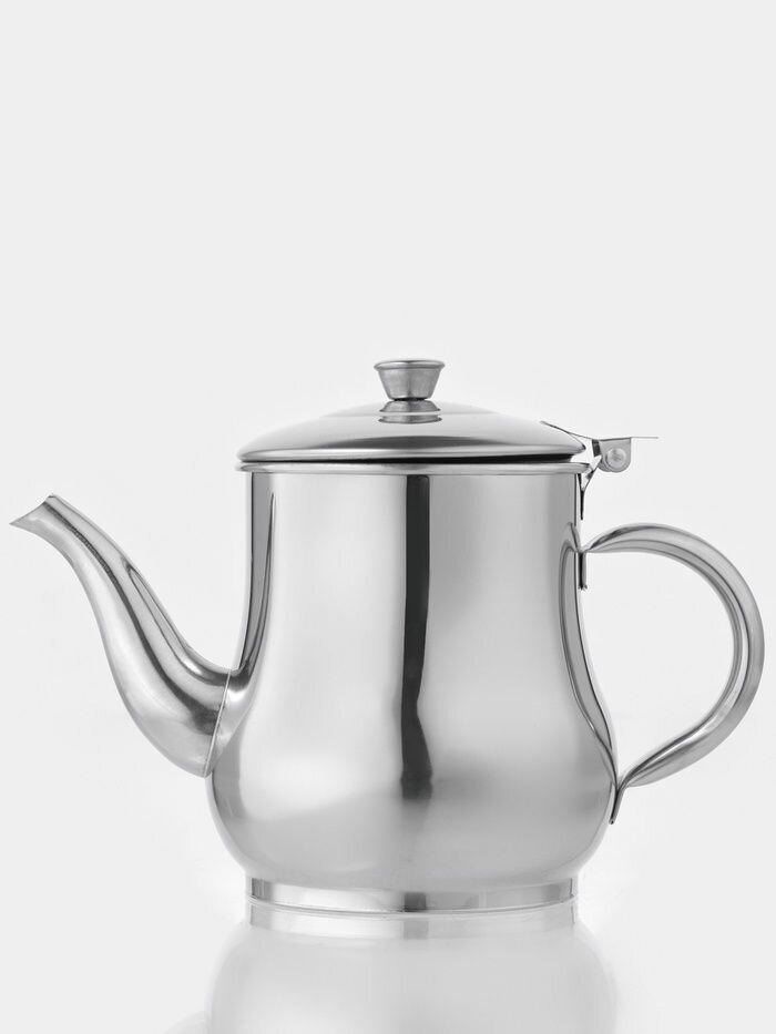 Заварочный чайник Султан, 600 мл, 201 нержавеющая сталь, хромированный