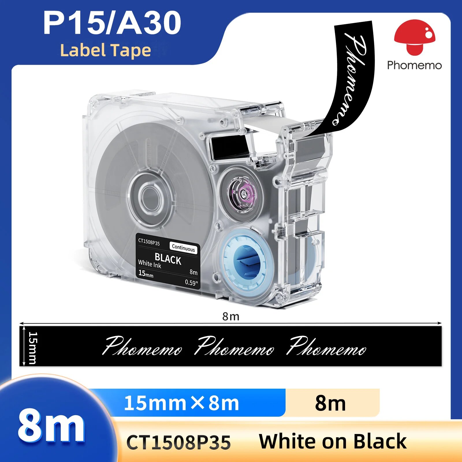 Мини-принтер этикеток Phomemo A30, беспроводной Bluetooth-принтер, портативный принтер, идеально подходит для подарочных бирок и фотоэтикеток