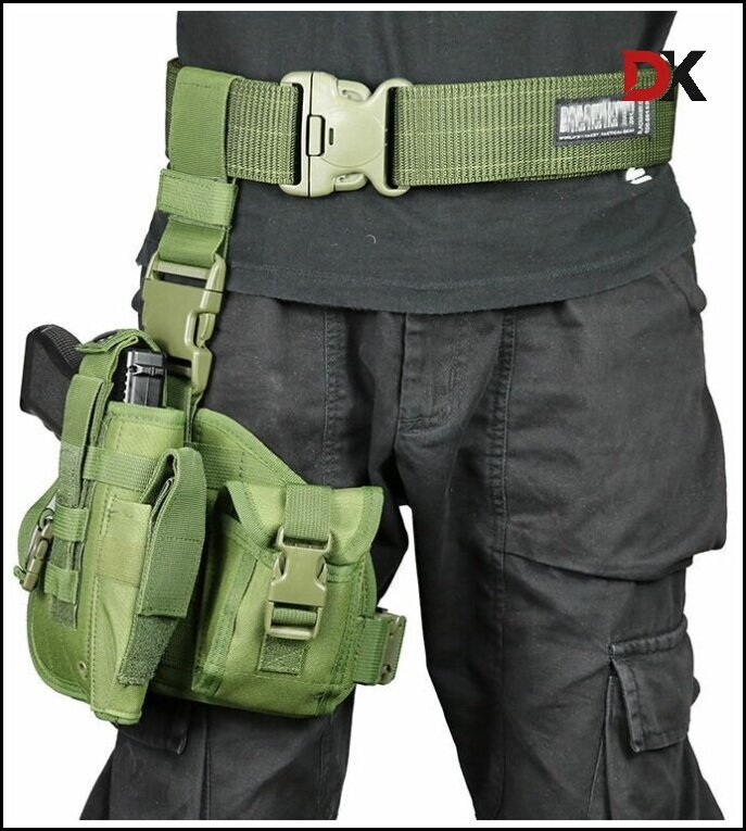 Платформа тактическая олива, эксклюзивная набедренная кобураПрочный и удобный