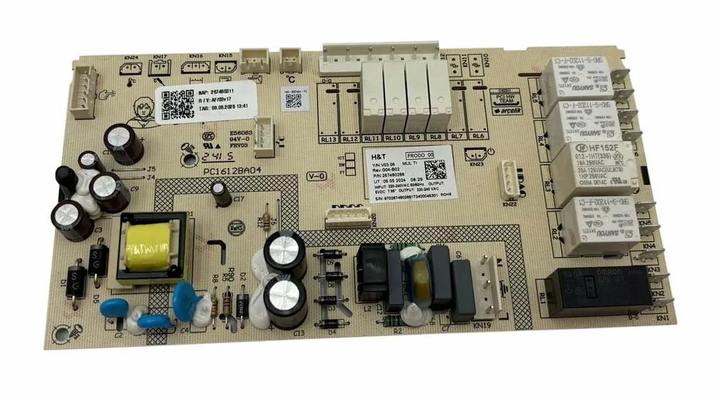 Модуль для духового шкафа Beko 267480311 (V02.28, G03-B02, 267480288, E125498, E356832, PC1612BA03)