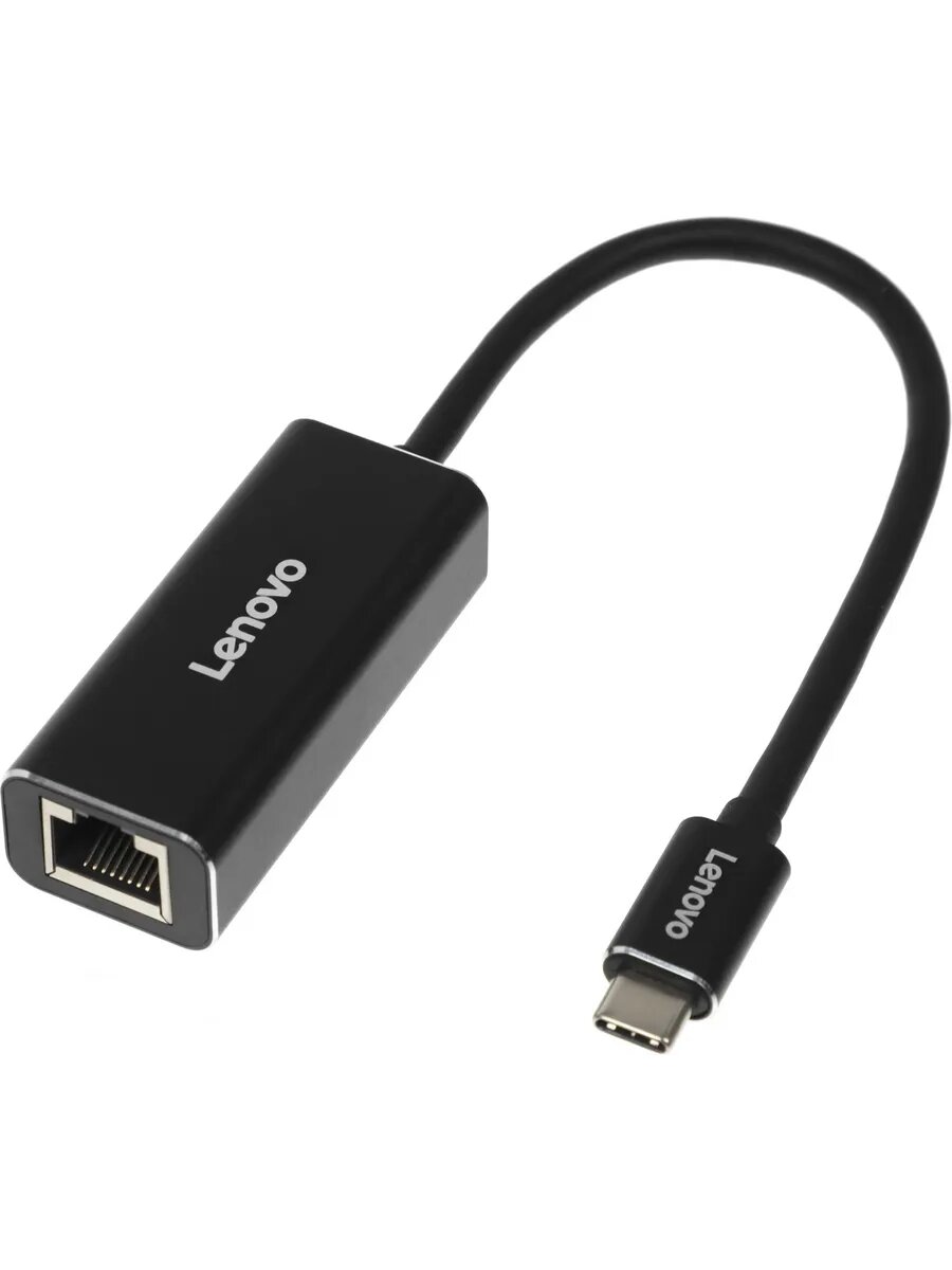 Адаптер сетевой Lenovo ThinkPad LX0804 черный USB-C