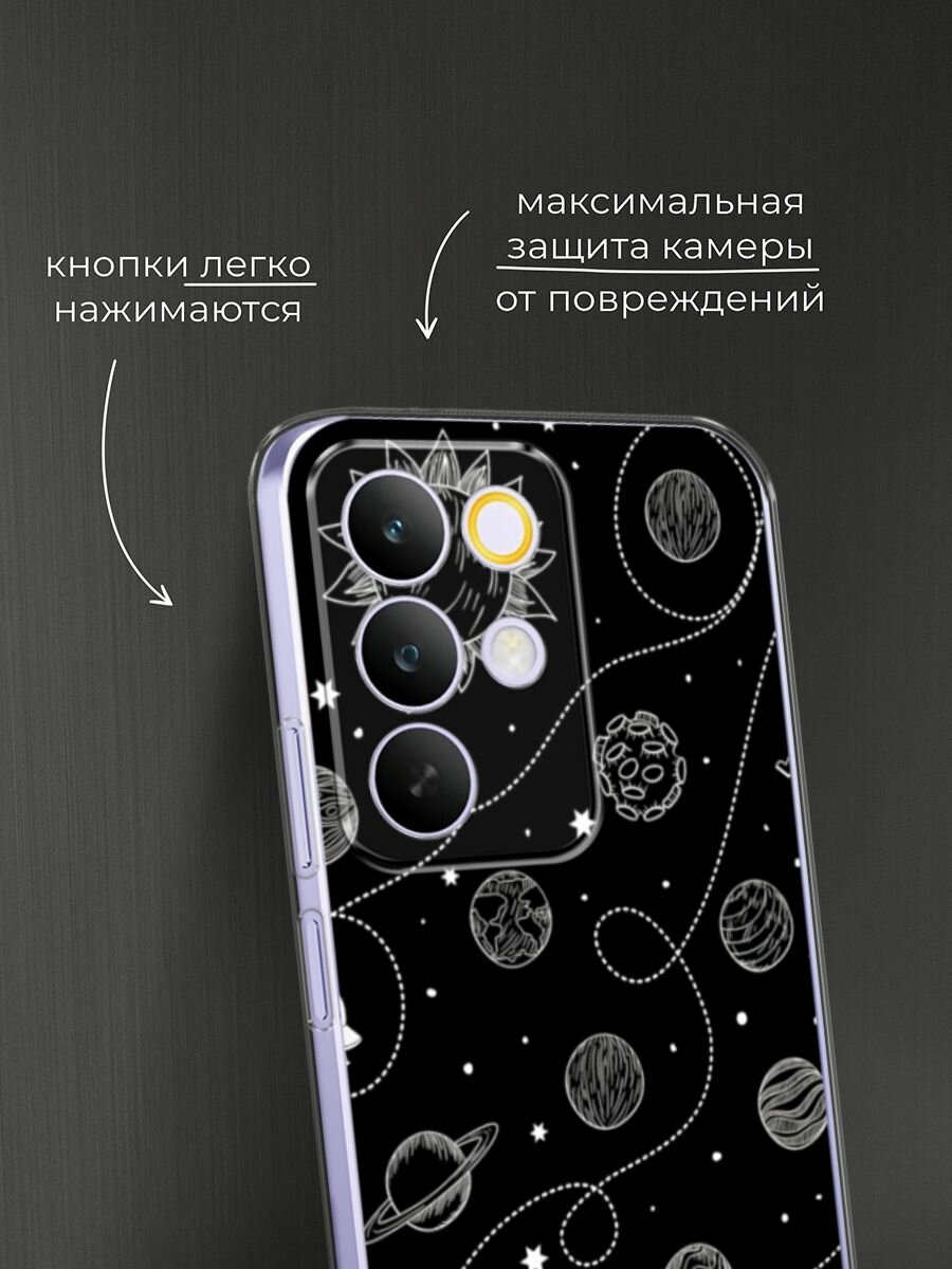 Силиконовый чехол на Realme C85 / Реалми C85 с принтом В невесомости — фото 1