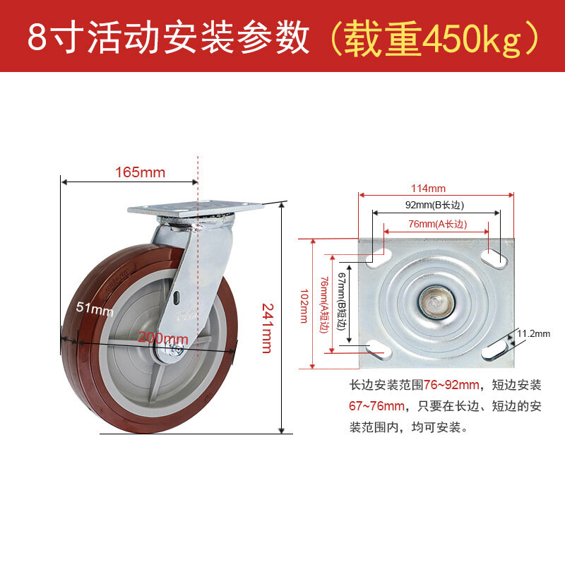 Колеса Colson USA Keson Caster Wheels 4 Series 4inch 5inch 6inch 8inch универсальные колеса с тормозом из полиуретана PU