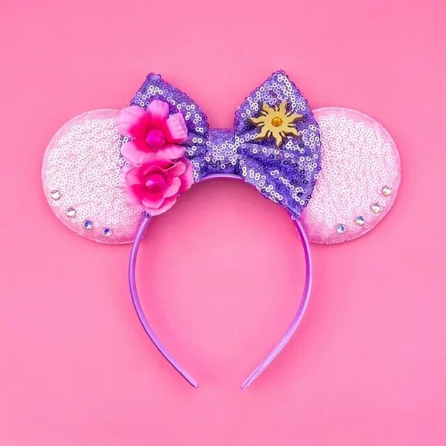 Аксессуары для волос Disney Tinker Bell для девочки: крылья, повязка на голову феи, детская повязка на голову с цветочными лозами и ушками, женская повязка на голову Silver Mist для малышей.