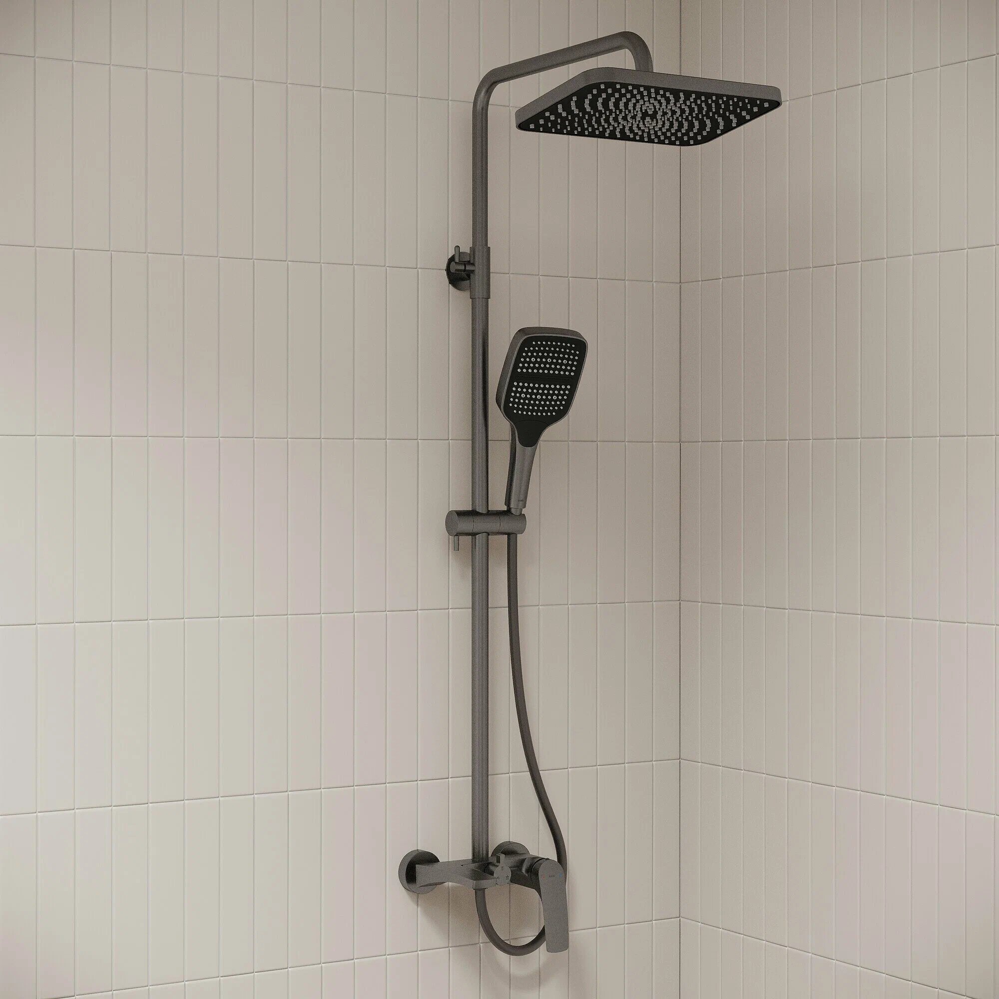 Душевая система Iddis Lahta LAHGM3Fi06 со смесителем 3 режима цвет графит