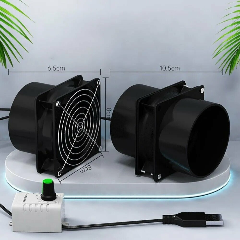 Небольшая Вытяжка USB-Диапазона С Регулируемой Скоростью Установки Кухонного Вентиляционного Вентилятора
